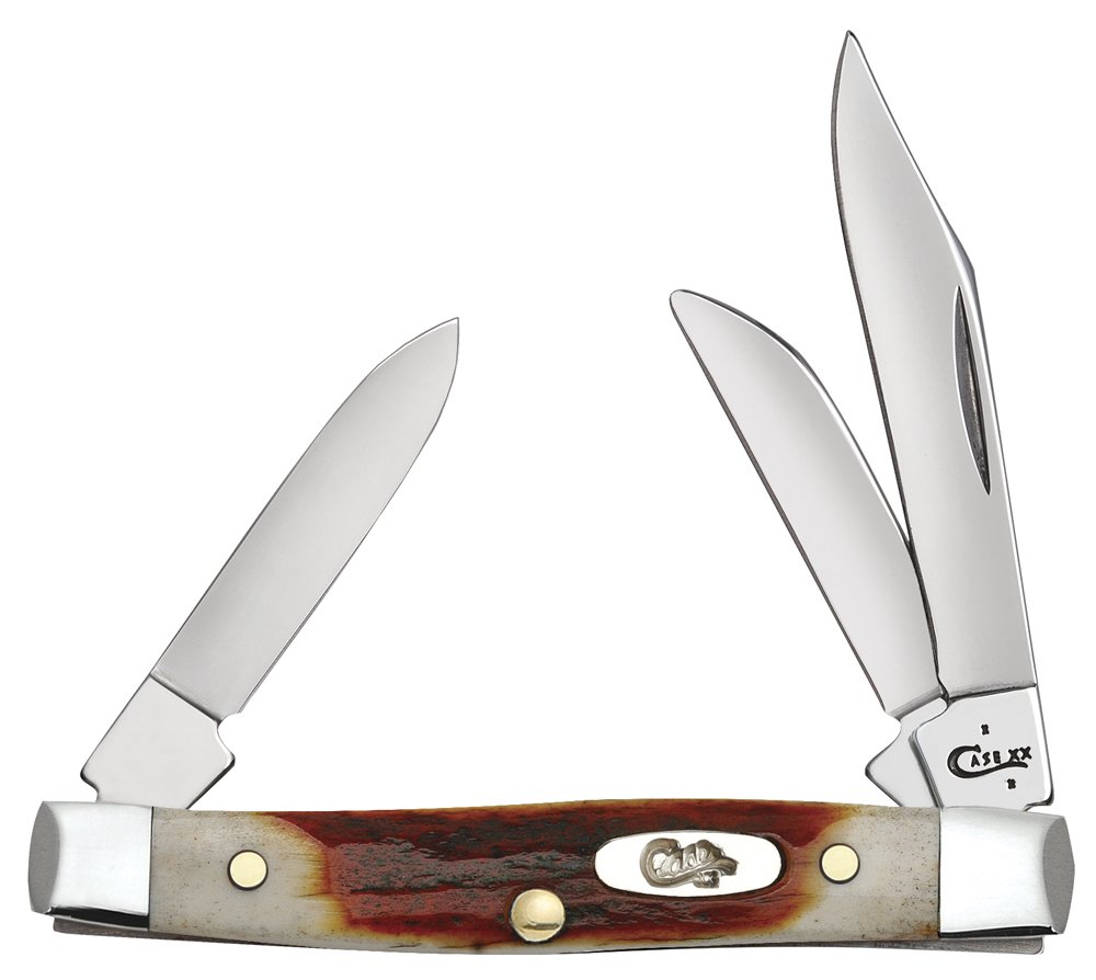 Case WR XX Pocket Knife Red Stag Small Stockman Item #9449 - (R5333 SS) - Length Closed: 2 5/8 Inches