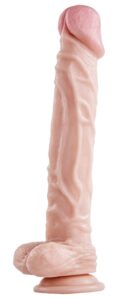 shequ realistic dildo with suction cup, 10 inch silicone dildo for women, dong with balls fake penis adult sex toys female massage masturbation vaginal g-spot and anal play