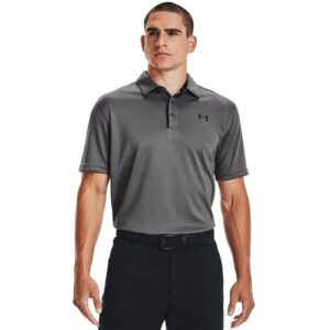 under armour men's ua tech polo lg gray