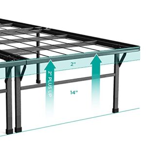 ZINUS SmartBase Heavy Duty Mattress Foundation / 16 Inch Metal Platform Bed Frame / No Box Spring Needed / Sturdy Steel Frame / Underbed Storage, Queen