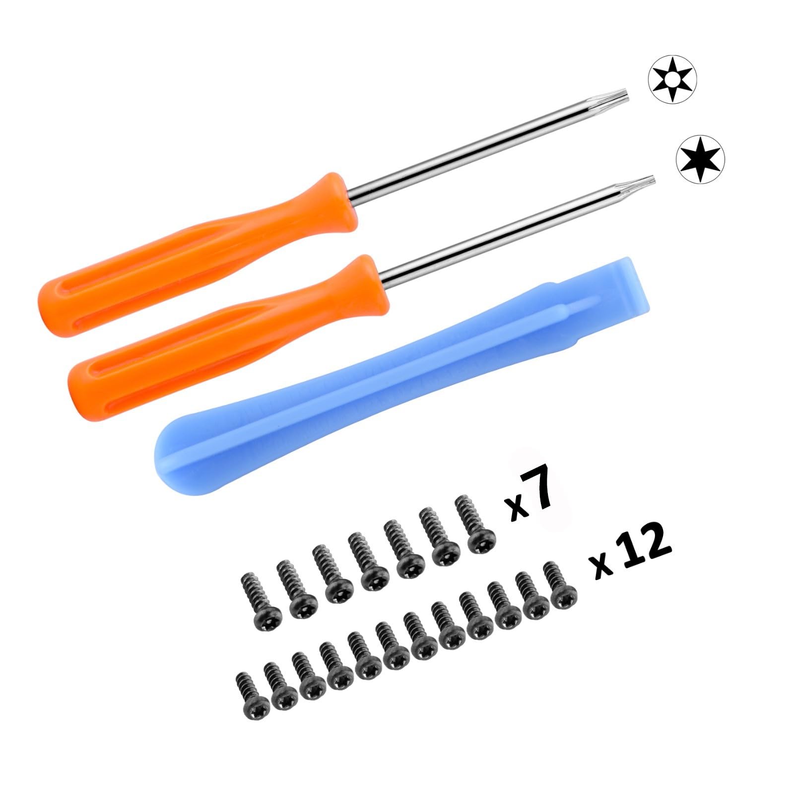 eXtremeRate Open Shell Tools Torx T8H T6 Screwdrivers Original Screws for Install Repair Mod Clean for Xbox Series X/S, Xbox Elite Series 2 Core, Xbox One S/X, Xbox One, Xbox 360 Controller