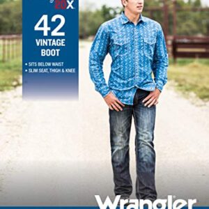 Wrangler mens 20x No. 42 Vintage Boot Cut Jeans, Midland, 34W x 30L US