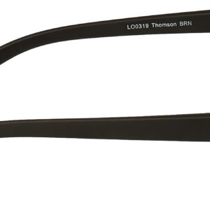 Foster Grant mens Thomson Glasses Reading Glasses, Brown/Transparent, 59 mm US