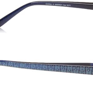 Foster Grant Isa Reading Glasses, Navy Blue/Transparent, 59 mm