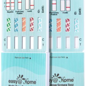 2 Pack Easy@Home 5 Panel Instant Drug Test Kits - Test Marijuana (THC), COC, OPI 2000, AMP, BZO - Urine Dip Drug Testing - #EDOAP-754