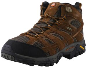 merrell men's moab 2 mid waterproof hiking boot, earth, 9