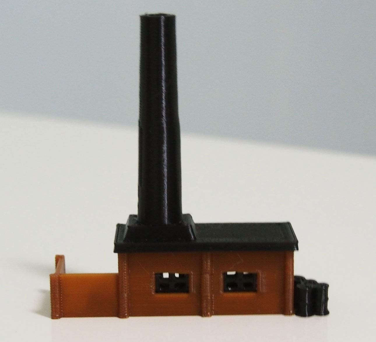 Outland Models Railway Miniature Small Boiler House with Chimney N Scale 1:160