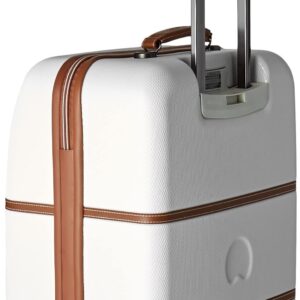 DELSEY Paris Chatelet Hard+ Hardside Luggage with Spinner Wheels, Champagne White, Checked-Medium 24 Inch