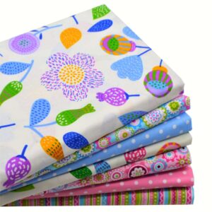 inee floral fat quarters quilting fabric bundles for quilting sewing crafting, 18 x 22 inches, (floral)