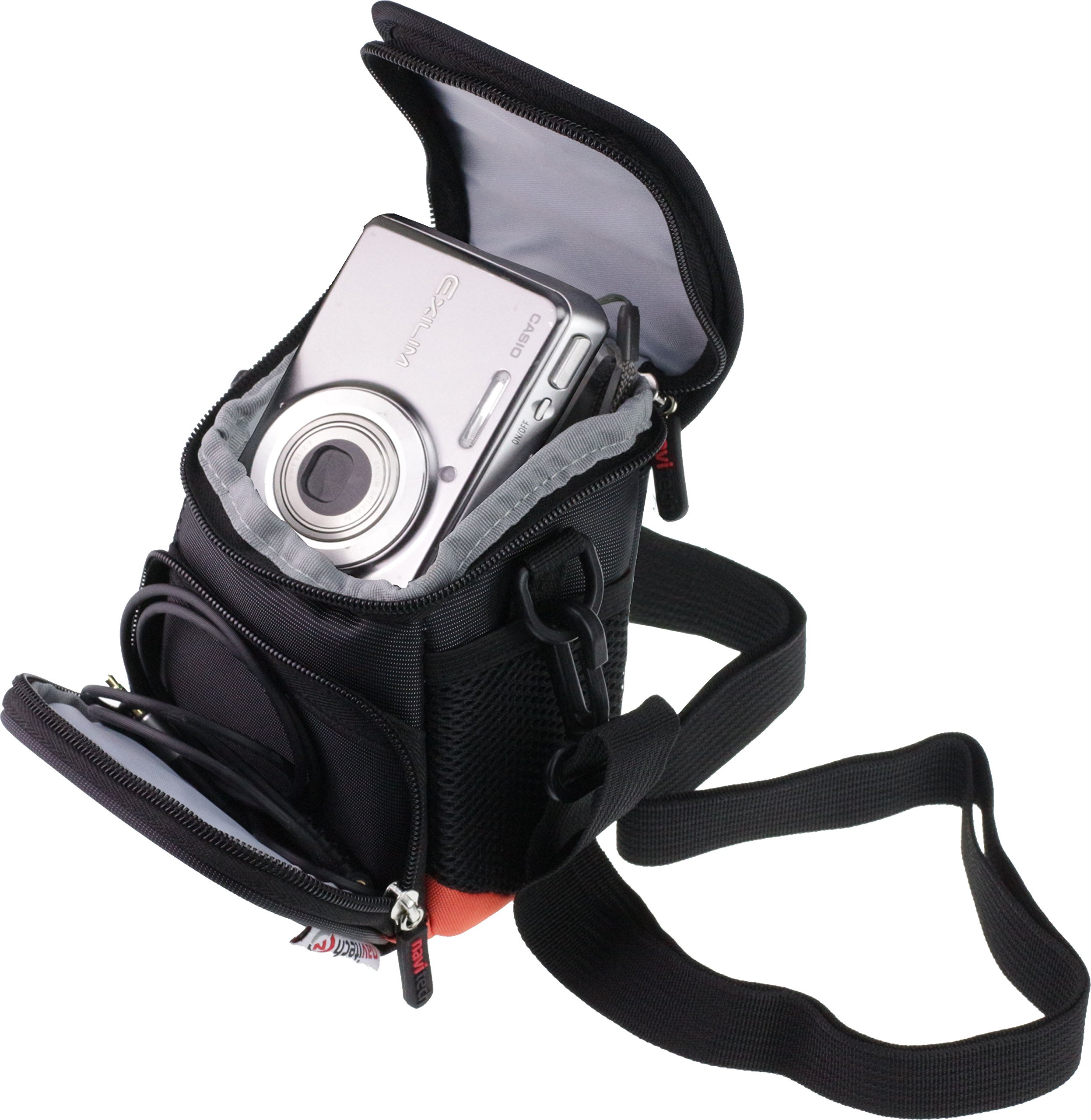 Navitech Black Digital Camera/Compact DSLR Case Bag Compatible with The Olympus E-PL7 / E-PL6 / Pen-F/Traveller SH-2 / Stylus 1s