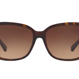 Coach HC8179 Sunglasses, Dark Tortoise/Brown Gradient, 58 mm