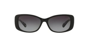 coach hc8168 sunglasses, black/grey gradient, 56 mm