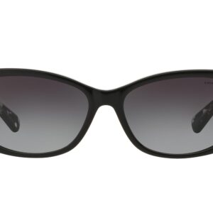 Coach HC8168 Sunglasses, Black/Grey Gradient, 56 mm