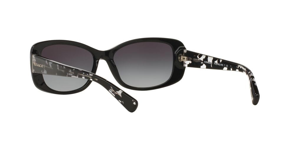 Coach HC8168 Sunglasses, Black/Grey Gradient, 56 mm