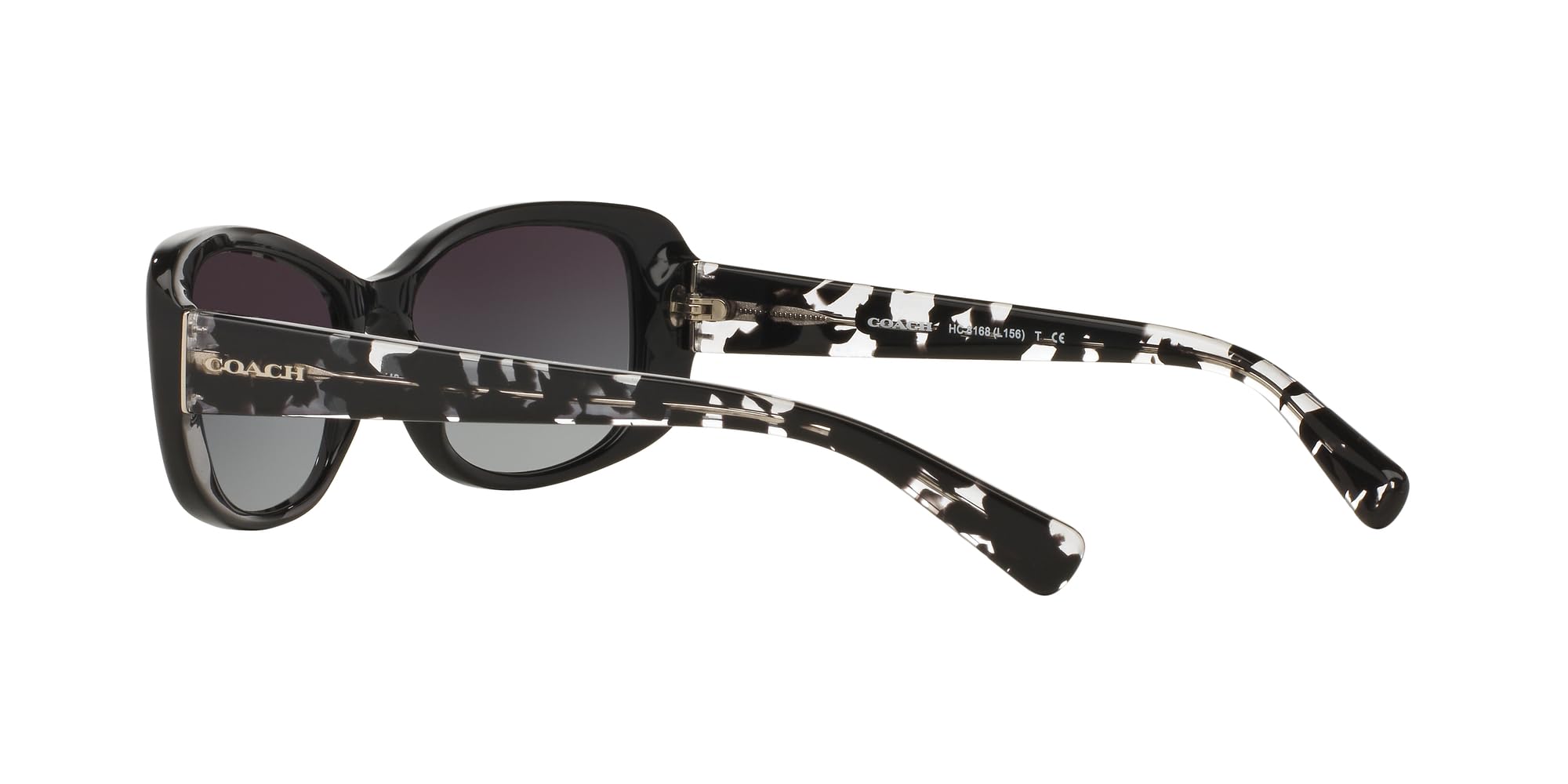 Coach HC8168 Sunglasses, Black/Grey Gradient, 56 mm