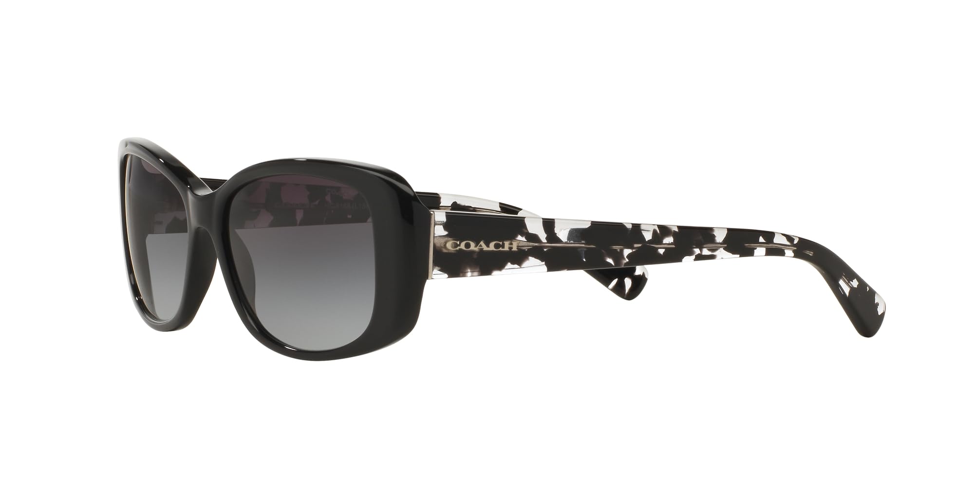 Coach HC8168 Sunglasses, Black/Grey Gradient, 56 mm