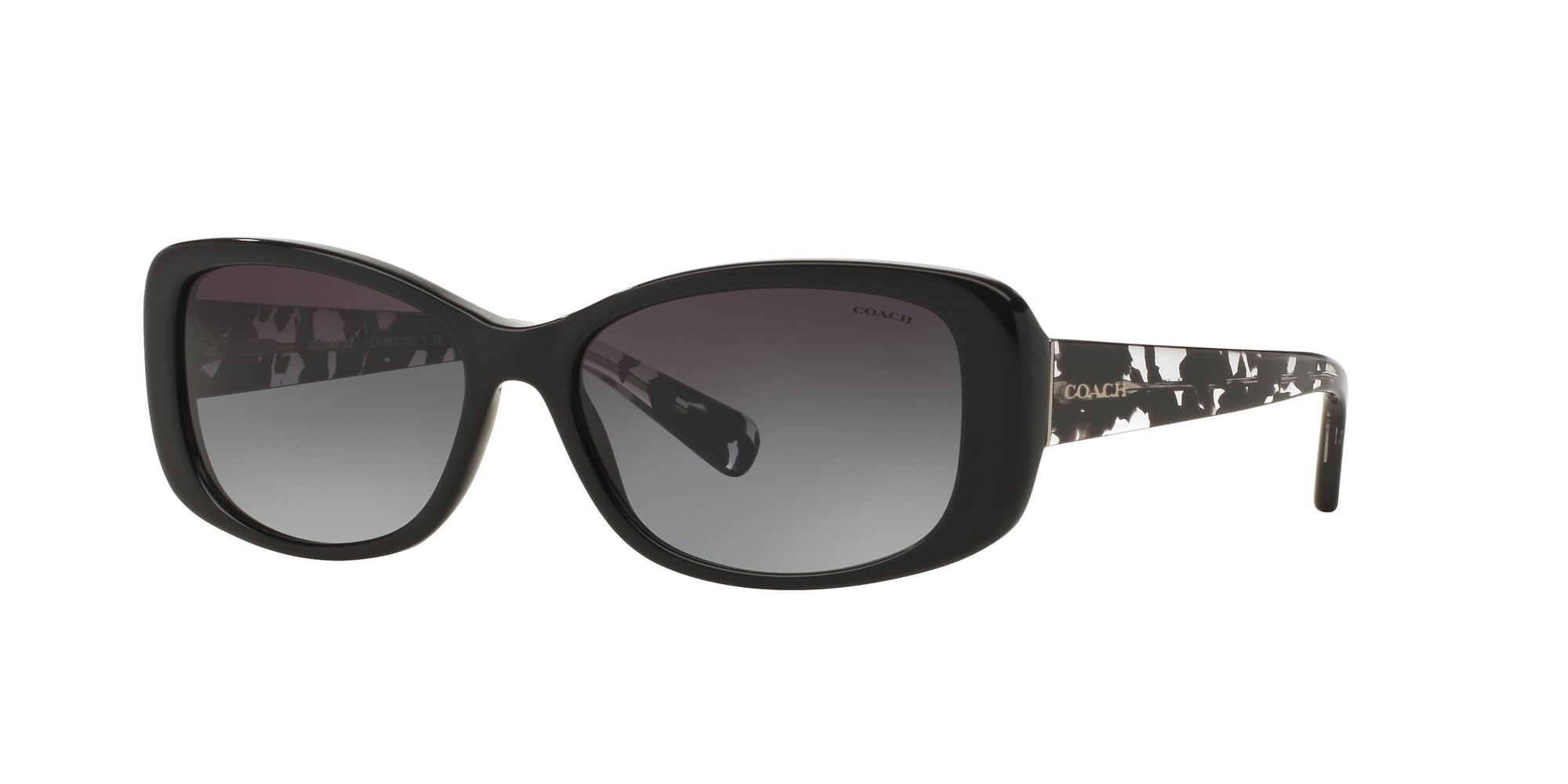 Coach HC8168 Sunglasses, Black/Grey Gradient, 56 mm