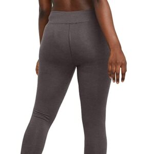 Hanes Women's Stretch Jersey Capri, Charcoal Heather, Large