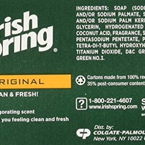 Irish Spring Original Deodorant Bar Soap, 3.20 oz bars, 2 ea