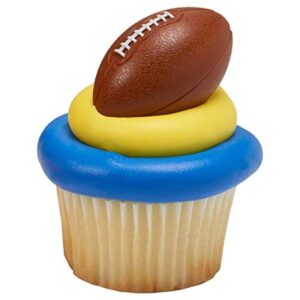 football cupcake rings - 24 pc by bakery supplies