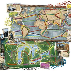 Ticket to Ride Rails & Sails Board Game - Train Route-Building Strategy Game, Fun Family Game for Kids & Adults, Ages 10+, 2-5 Players, 90-120 Minute Playtime, Made by Days of Wonder