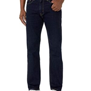 Levi's Men's 505 Regular Fit Jeans (Also Available in Big & Tall), Rinse-Stretch, 33W x 32L