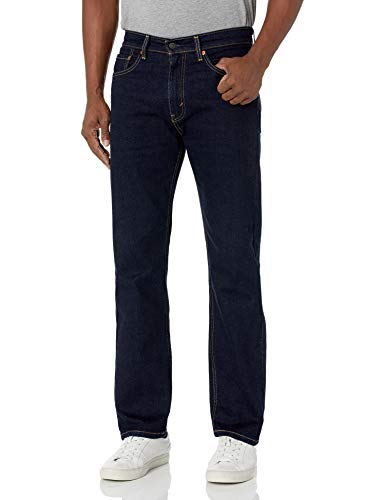 Levi's Men's 505 Regular Fit Jeans (Also Available in Big & Tall), Rinse-Stretch, 33W x 32L