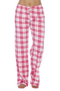 just love women pajama pants/sleepwear,pink - plaid,medium