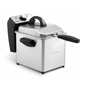 cuisinart cdf-130 deep fryer, 2 quart, stainless steel