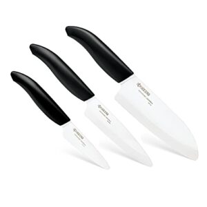 kyocera fk-3pc bk 3piece advanced ceramic revolution series knife set, blade sizes: 5.5", 4.5", 3", black