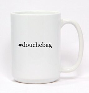 los drinkware hermanos #douchebag - hashtag ceramic coffee mug 15oz