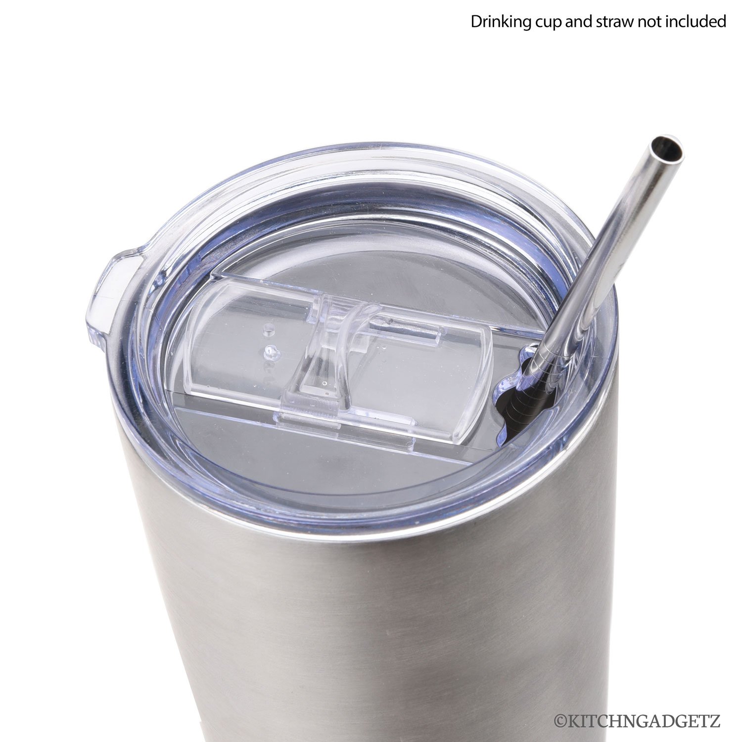 Slide Lid for Yeti Rambler Tumbler 30 oz - 2 pack - Splash Proof - Allows You to Drink from Your Yeti Cup Without Removing the Lid - Ideal for Straws - Perfect Replacement