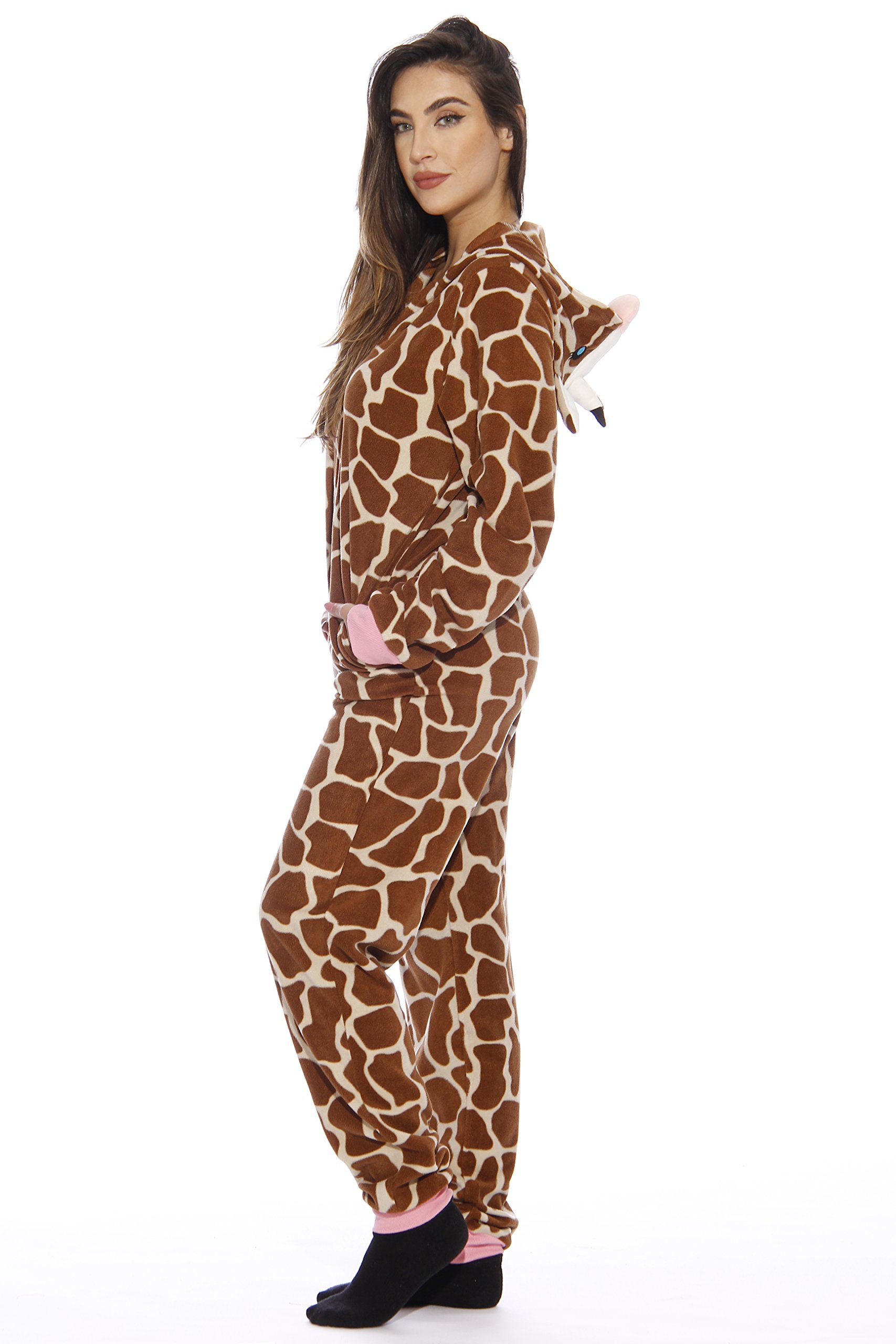 Just Love L6401-XXL-Giraffe #FollowMe Adult Onesie Pajamas