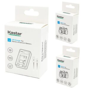 Kastar Battery (X2) & LCD Slim USB Charger for Panasonic DMW-BCG10 and Lumix DMC-ZS1, ZS3, ZS5, ZS6, ZS7, ZS8, ZS10, ZS15, ZS19, ZS20, DMC-TZ7, DMC-TZ10, DMC-TZ19, DMC-TZ20, DMC-TZ30, DMC-ZR1, DMC-ZR3