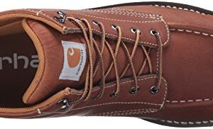 Carhartt mens 6 Inch Waterproof Wedge Soft Toe Work Boot, Tan, 9.5 US