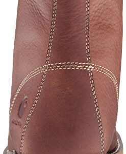 Carhartt mens 6 Inch Waterproof Wedge Soft Toe Work Boot, Tan, 9.5 US