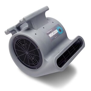 Soleaire Super Monsoon SA-SM-1HP-GY Air Mover Blower Fan Carpet Dryers for Professional Carpet Cleaner Janitoral Floor Dryer Services 1 HP CE Certified Water Damage Flood Restoration, Gray