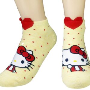 JJMax Women's Hello Kitty Cute Cotton Blend Ankle Socks Set, Lovely Kitty, One Size