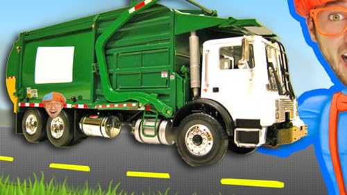 Explore A Garbage Truck with Blippi - Garbage Trucks for Children