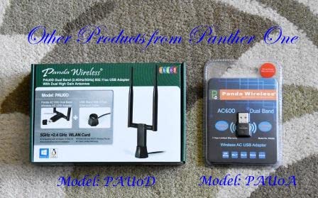 Panda Wireless PAU09 N600 Dual Band (2.4GHz and 5GHz) Wireless N USB Adapter W/Dual 5dBi Antennas - Windows 7/8/8.1/10/11, Mint, Ubuntu, openSUSE, Fedora, Centos, Kali Linux and Raspbian