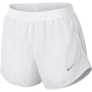 nike womens tempo running shorts white | white | white xs