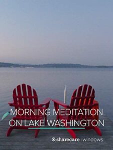 morning meditation on lake washington