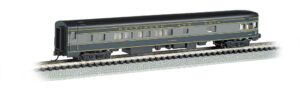 bachmann industries smooth side b&o n-scale observation car, 85'