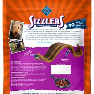 Blue Buffalo Sizzlers Natural Bacon-Style Soft-Moist Dog Treats, Original Pork 15-oz Bag