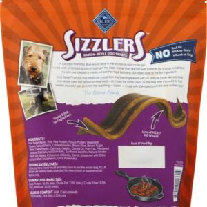 Blue Buffalo Sizzlers Natural Bacon-Style Soft-Moist Dog Treats, Original Pork 15-oz Bag