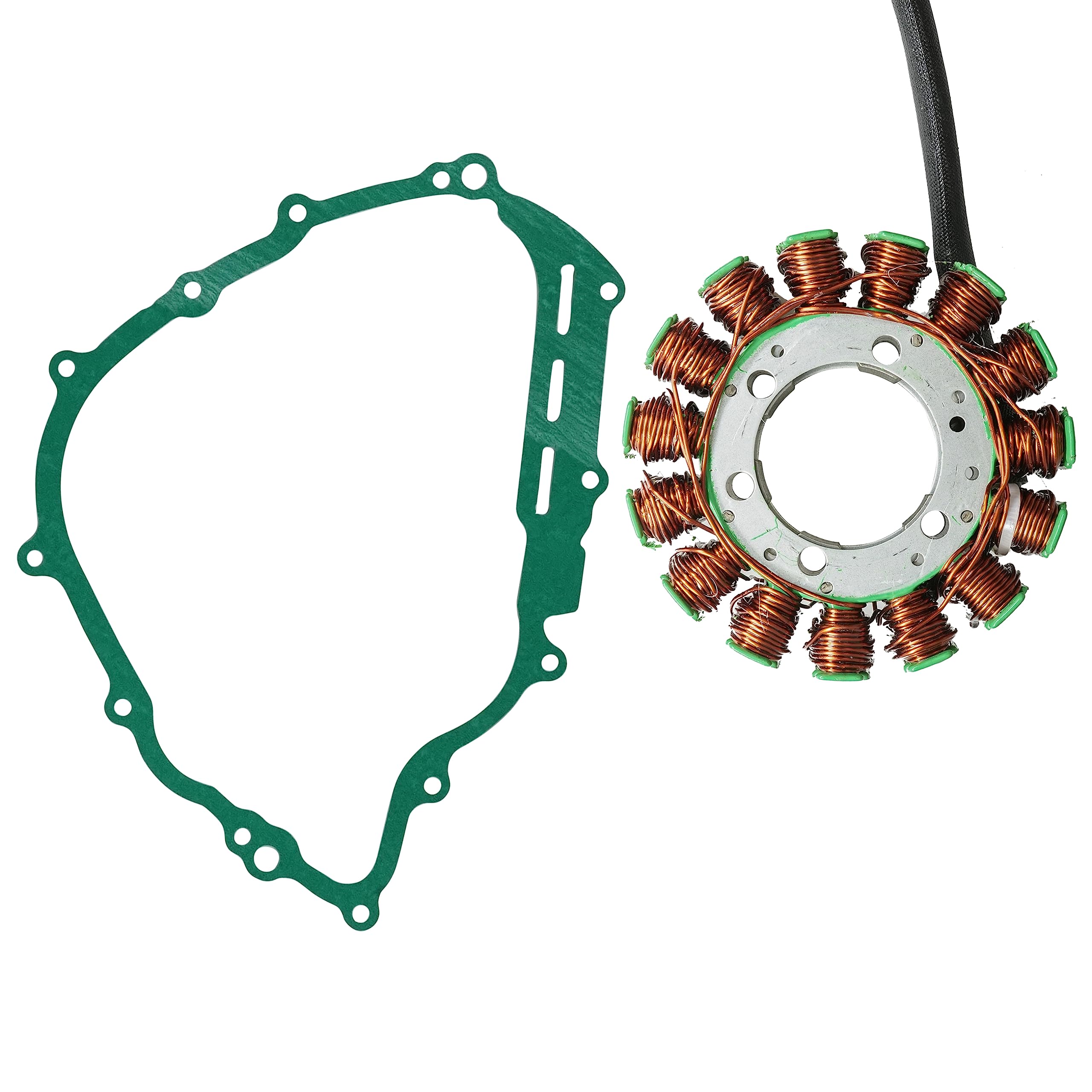 Caltric Stator and Gasket Compatible with Yamaha Rhino 700 2008-2013 Viking 700 2014-2018 5B4-81410-00-00, 1XD-81410-00-00, 3B4-15451-00-00