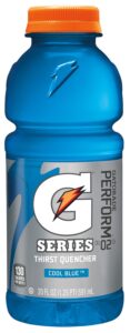 gatorade 32481 wide mouth, cool blue, 20 oz., bottle (pack of 24)