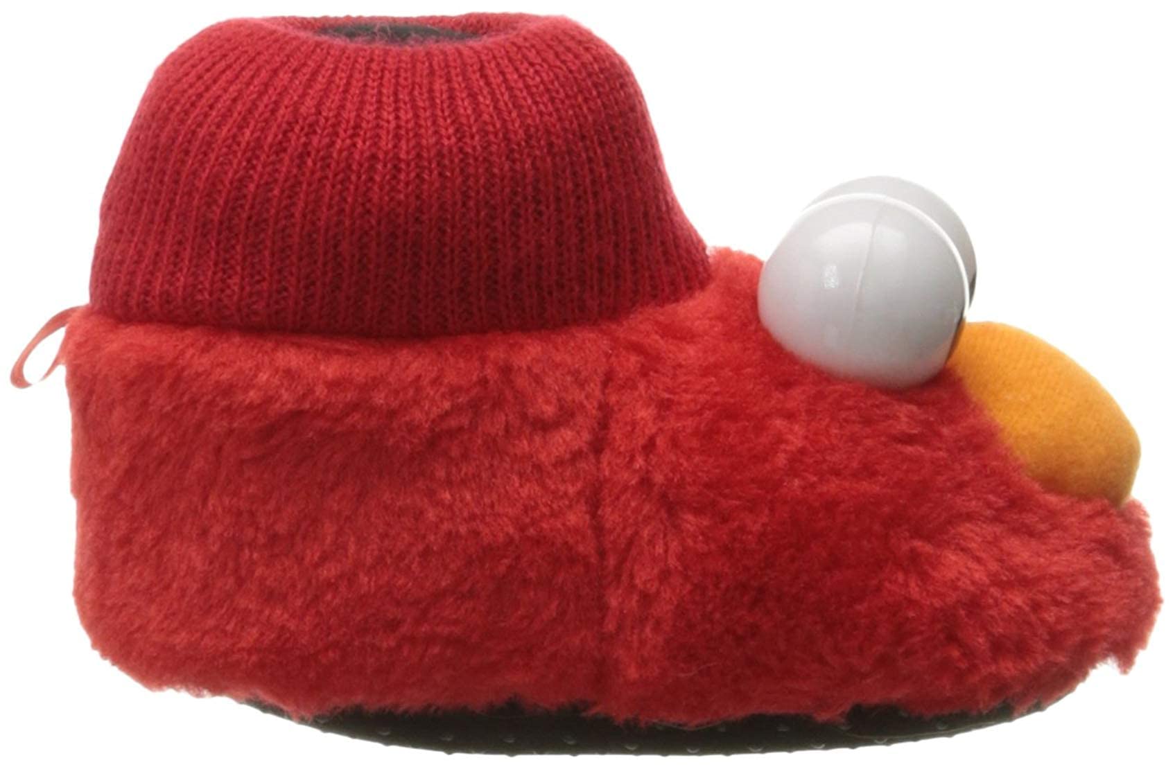 Sesame Street Kids Cookie Monster Puppet Slipper, Red, US 3-4 Unisex Toddler