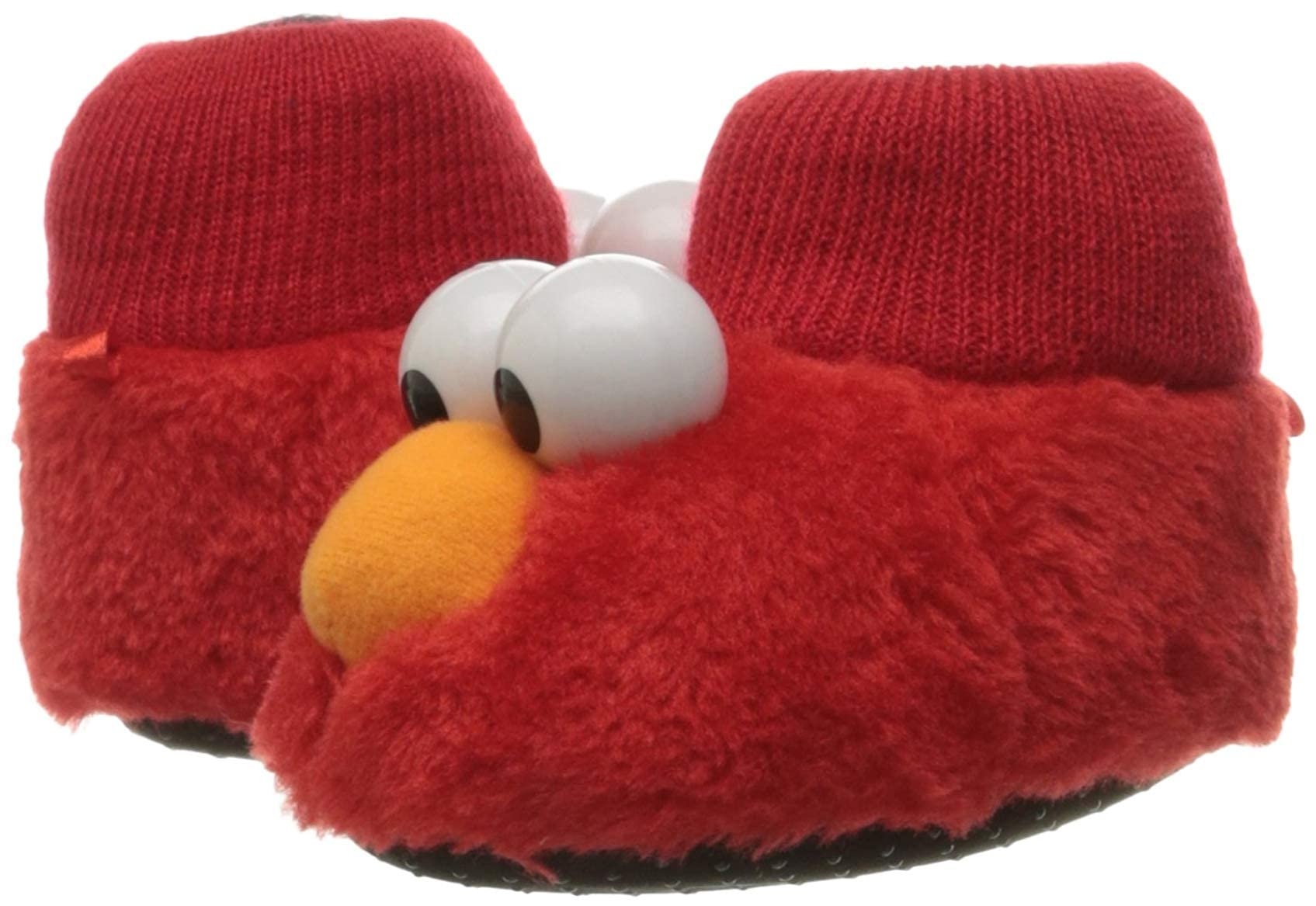 Sesame Street Kids Cookie Monster Puppet Slipper, Red, US 3-4 Unisex Toddler