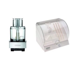 cuisinart dfp-14bcny 14-cup food processor, brushed stainless steel and cuisinart bdh-2 blade and disc holder bundle